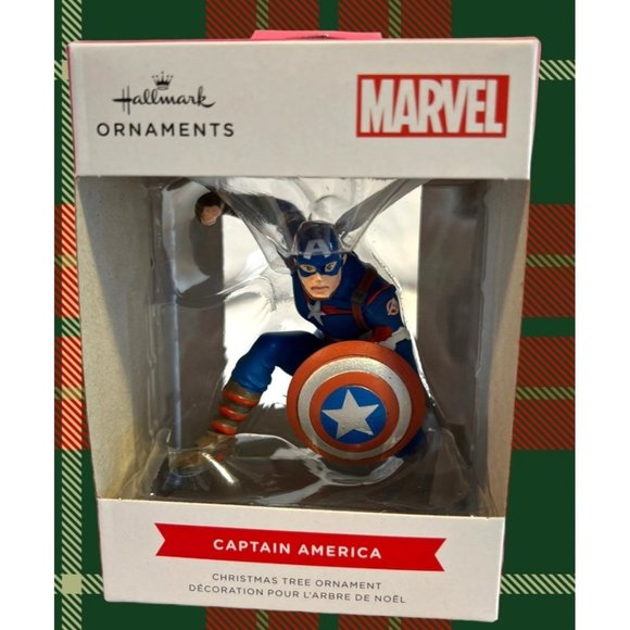 Hallmark | Holiday | Hallmark Ornament Marvel Captain America Character ...